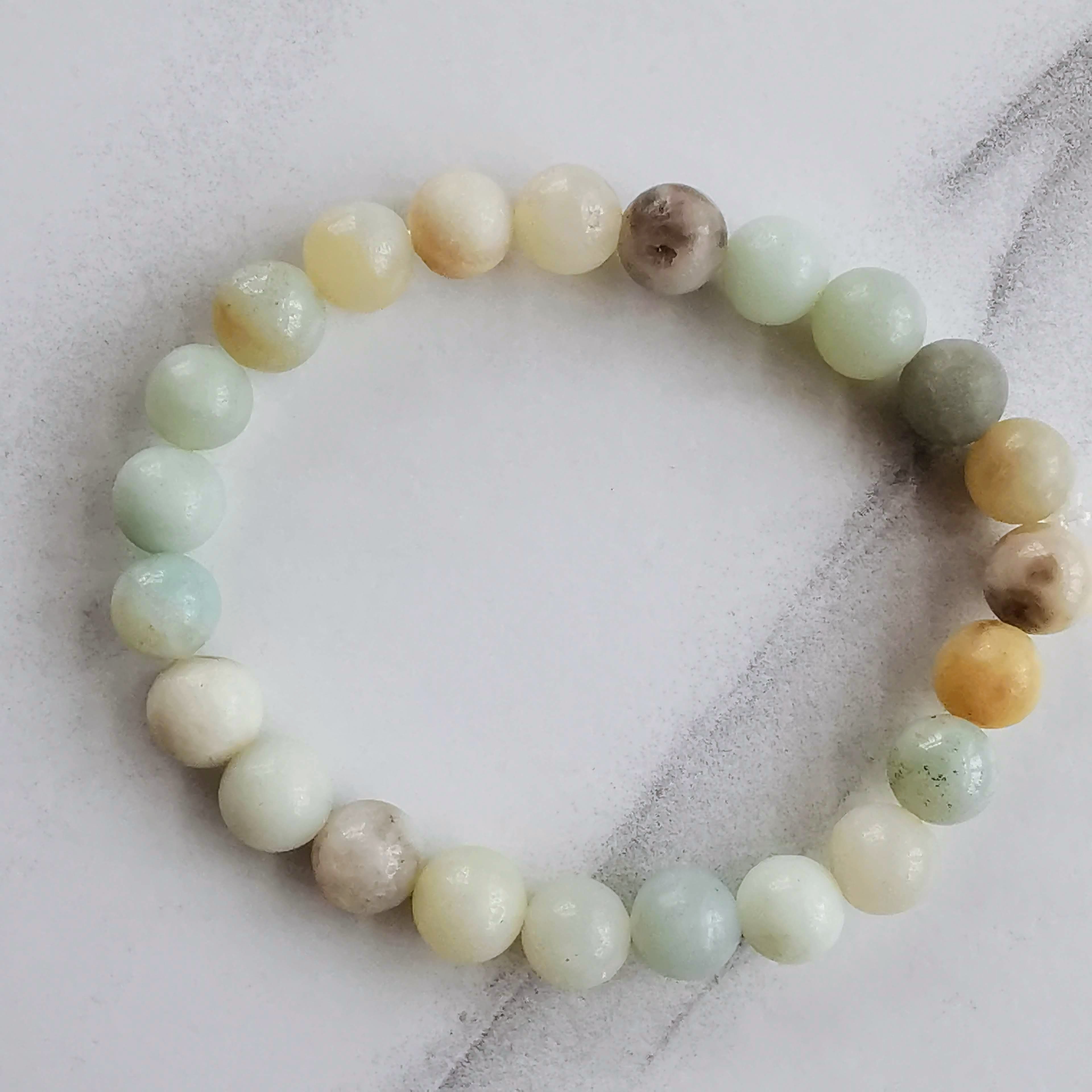 Amazonite beaded bracelet