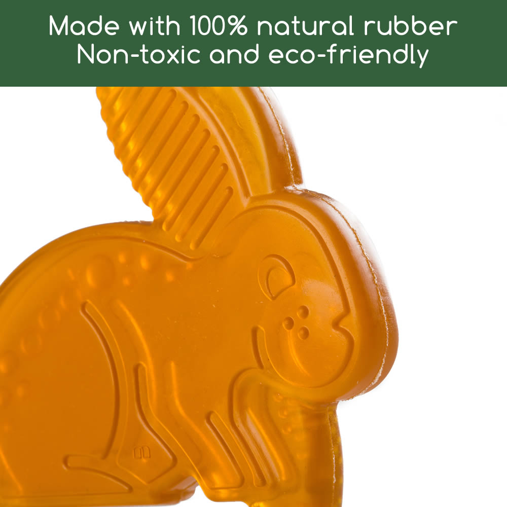 Rubber Teething Toy - Boo the Bunny! Award Winning Teether