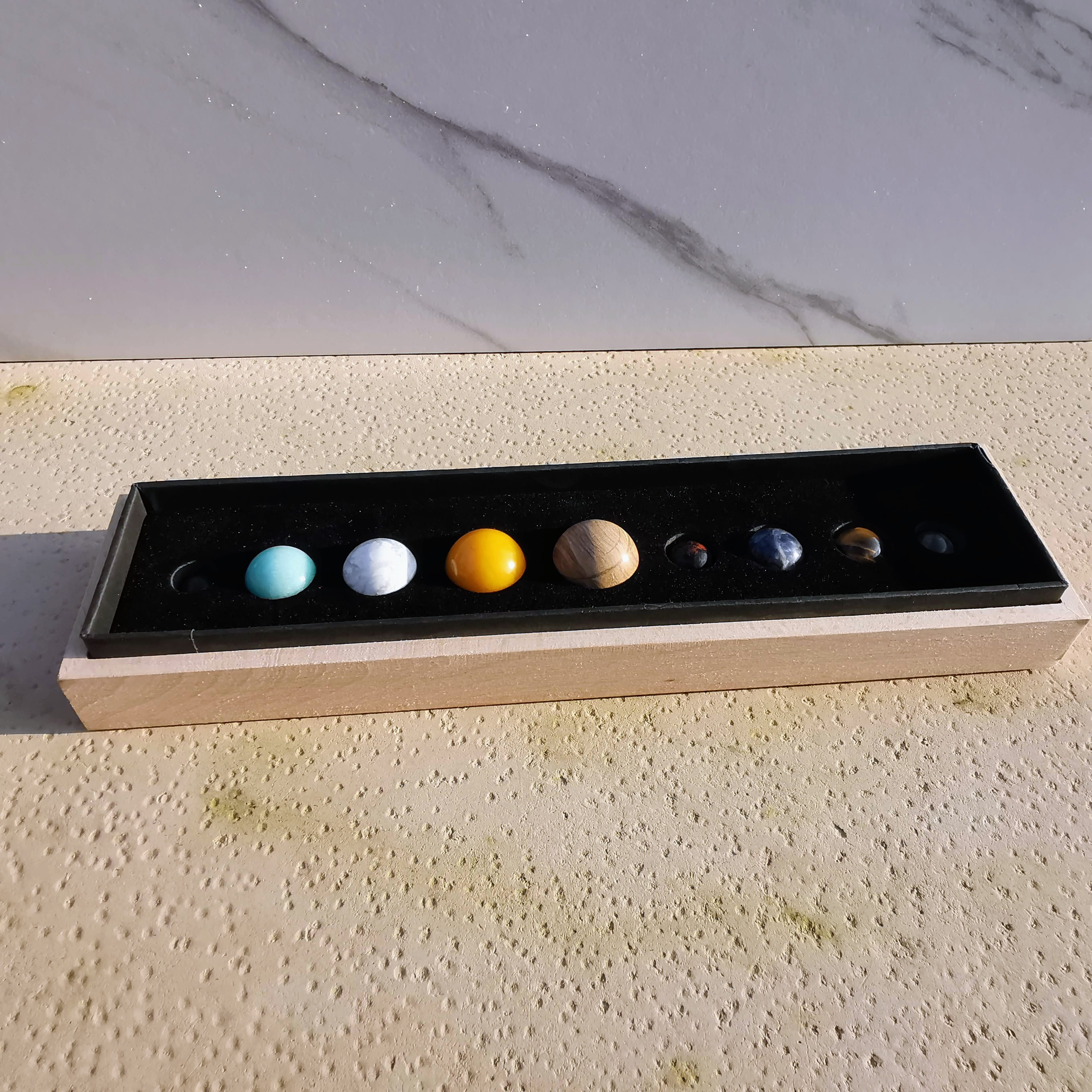 Solar System Gemstone Planet Set 9 Stunning Planets