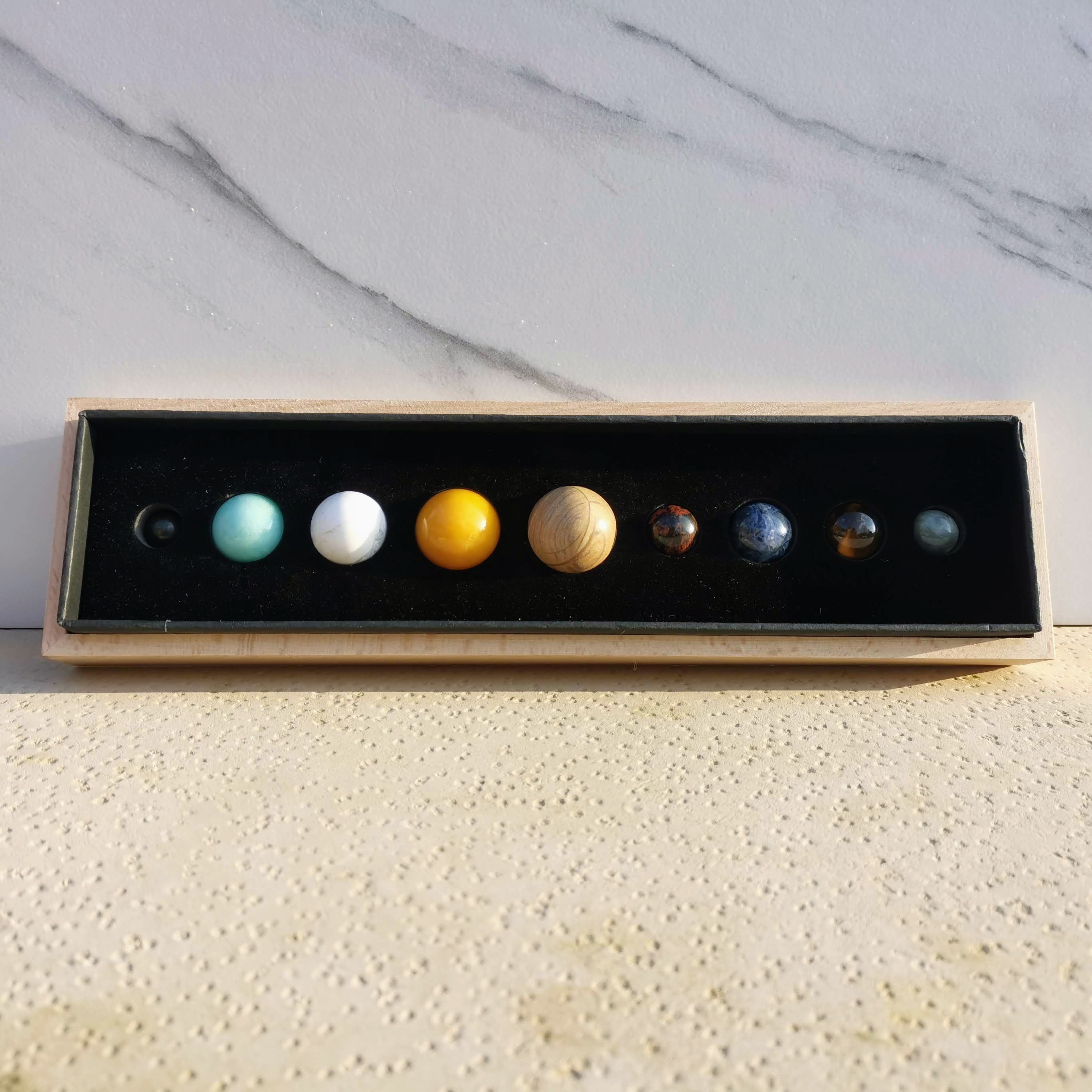 Solar System Gemstone Planet Set 9 Stunning Planets