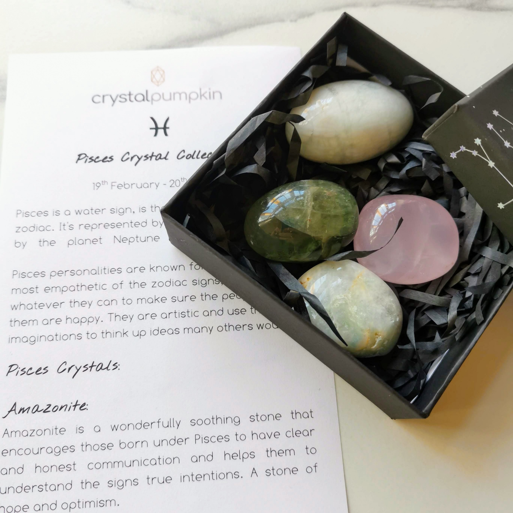 Pisces Gemstone Crystal Set