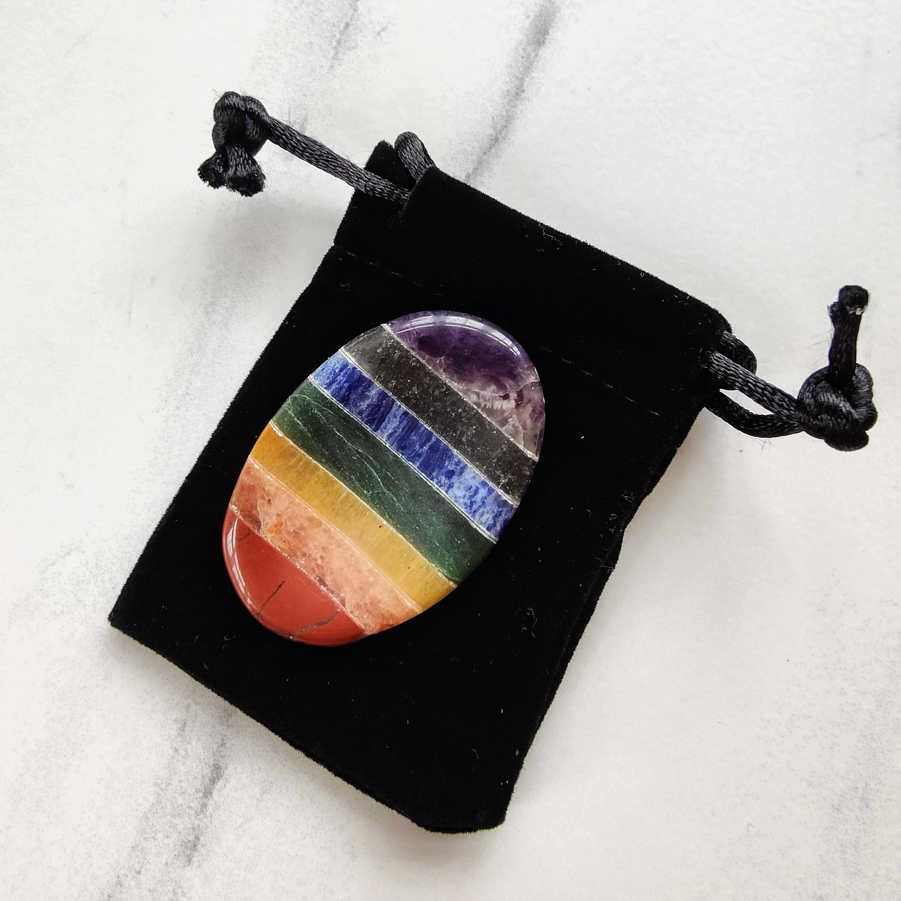 Palm Stone Worry Stone - Chakra