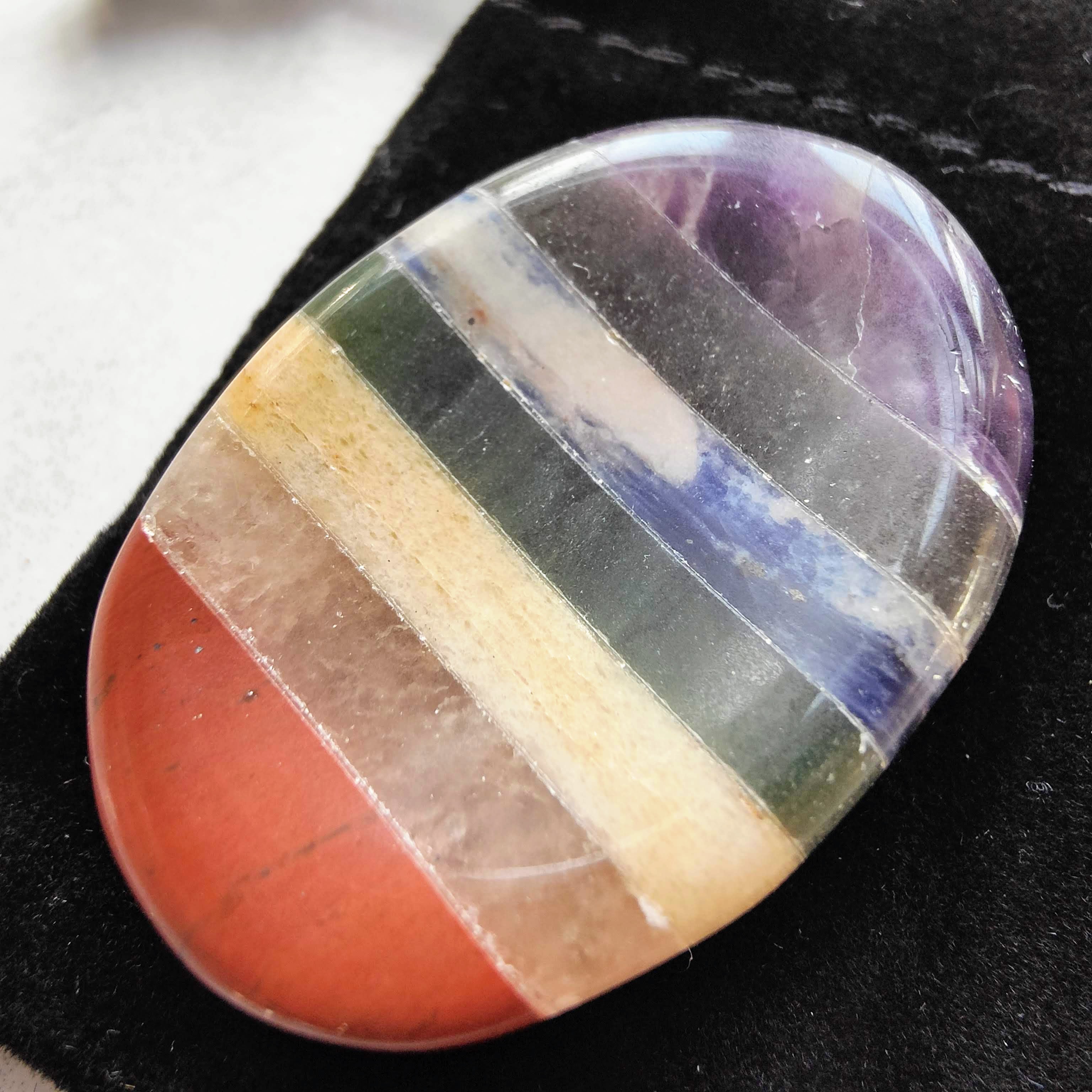 Palm Stone Worry Stone - Chakra
